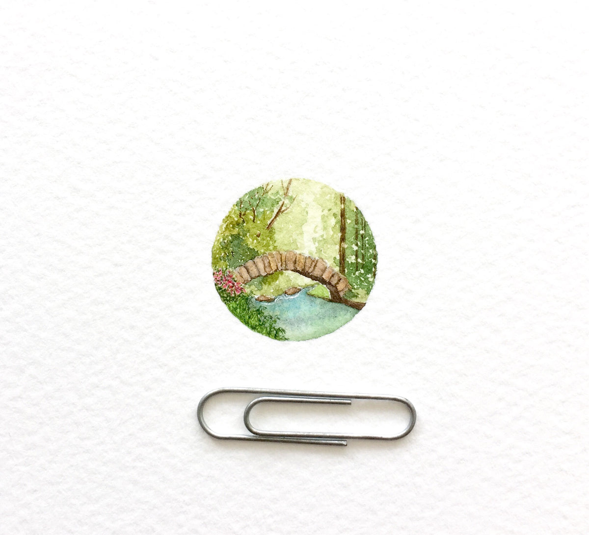 Arched stone bridge – Pigments Art